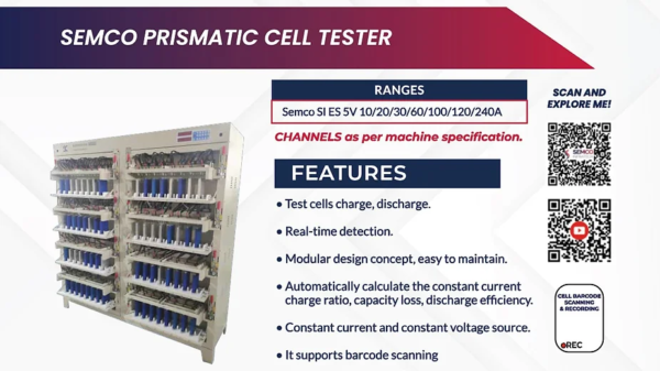 High-Precision Prismatic Cell Tester for Battery Testing